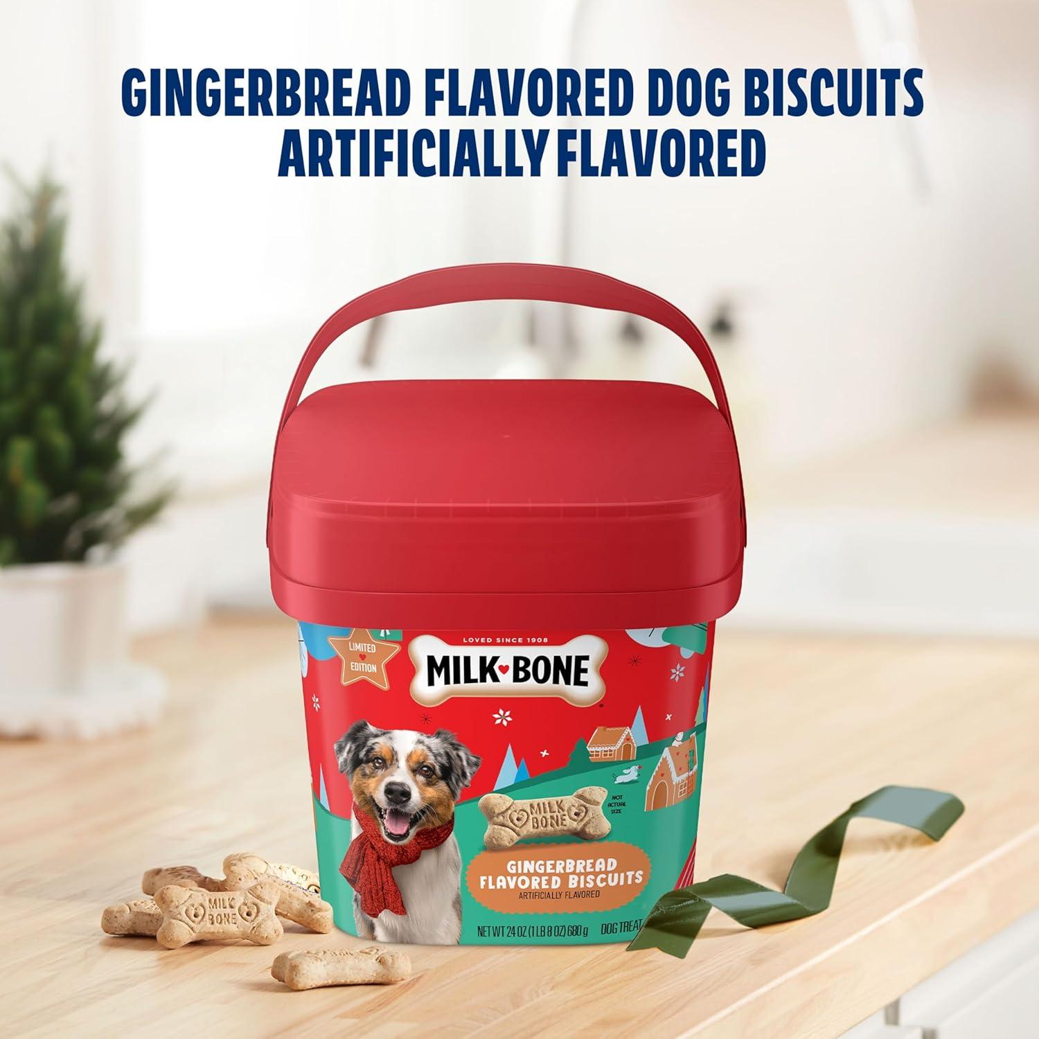 Milk-Bone Limited Edition Holiday Dog Treats, Small Biscuits, 24 Ounce ...