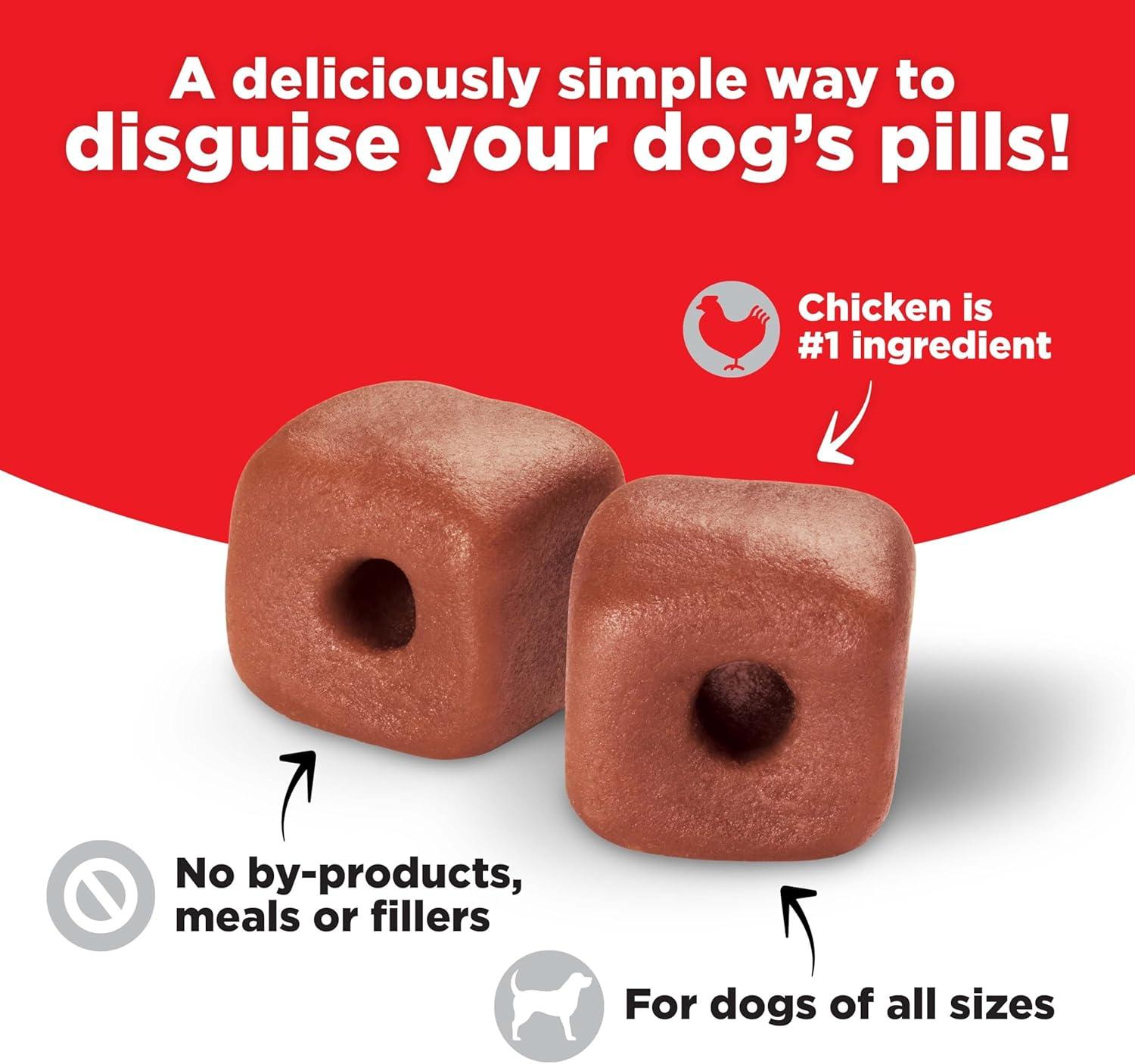 Milk-Bone Pill Pouches with Real Chicken Dog Treats, 6 Ounce Bag (Pack ...